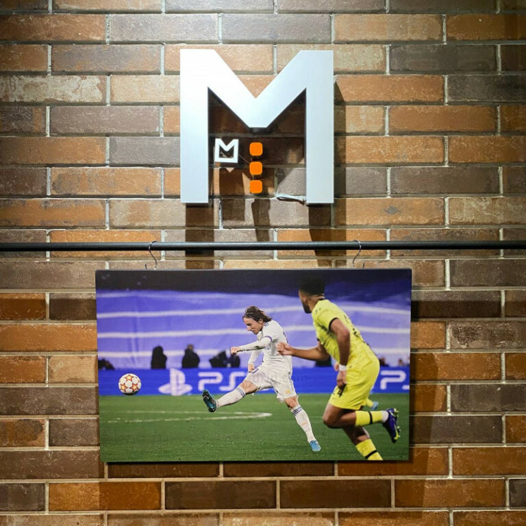 Luka Modric Pass Canvas Panel - Matador Design