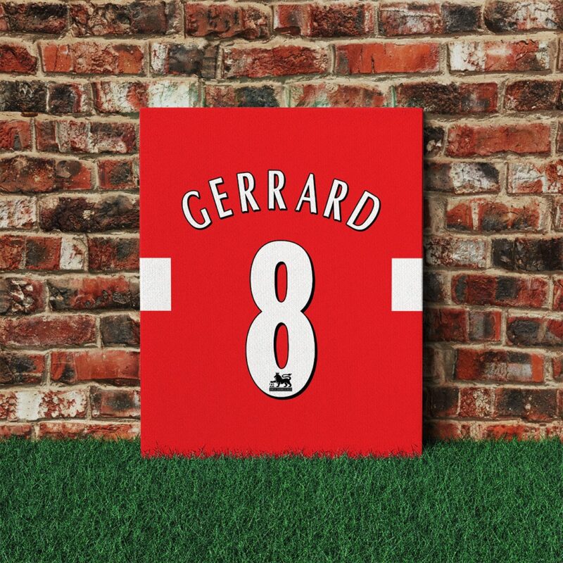Liverpool classic Gerrard 8 canvas panel - Matador Design