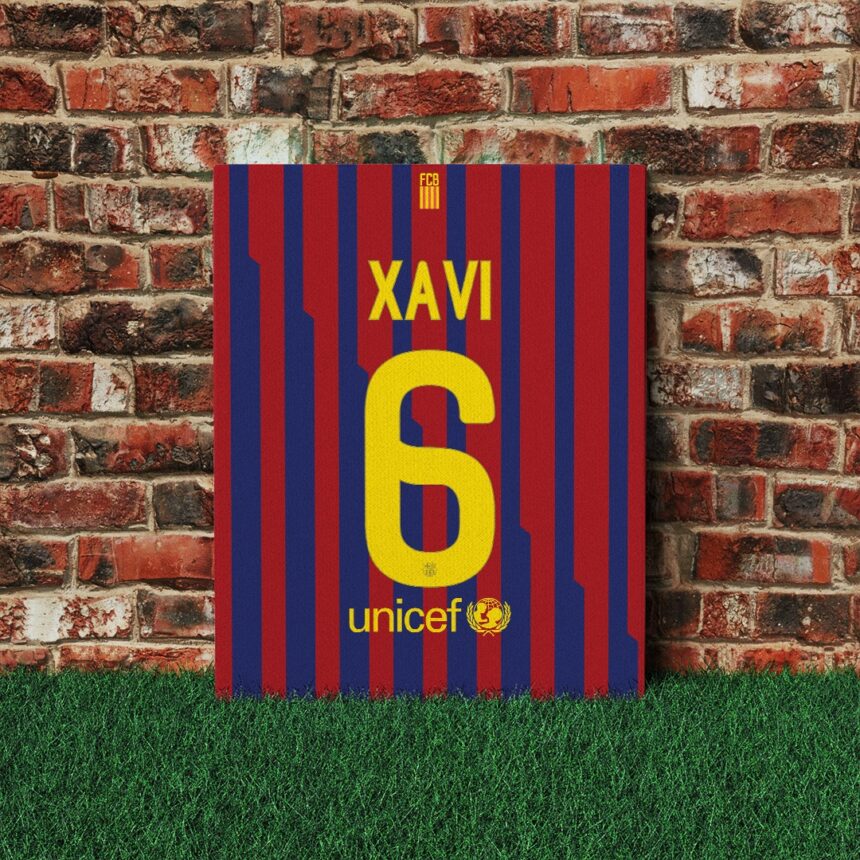 Barcelona classic Xavi 6 canvas panel - Matador Design