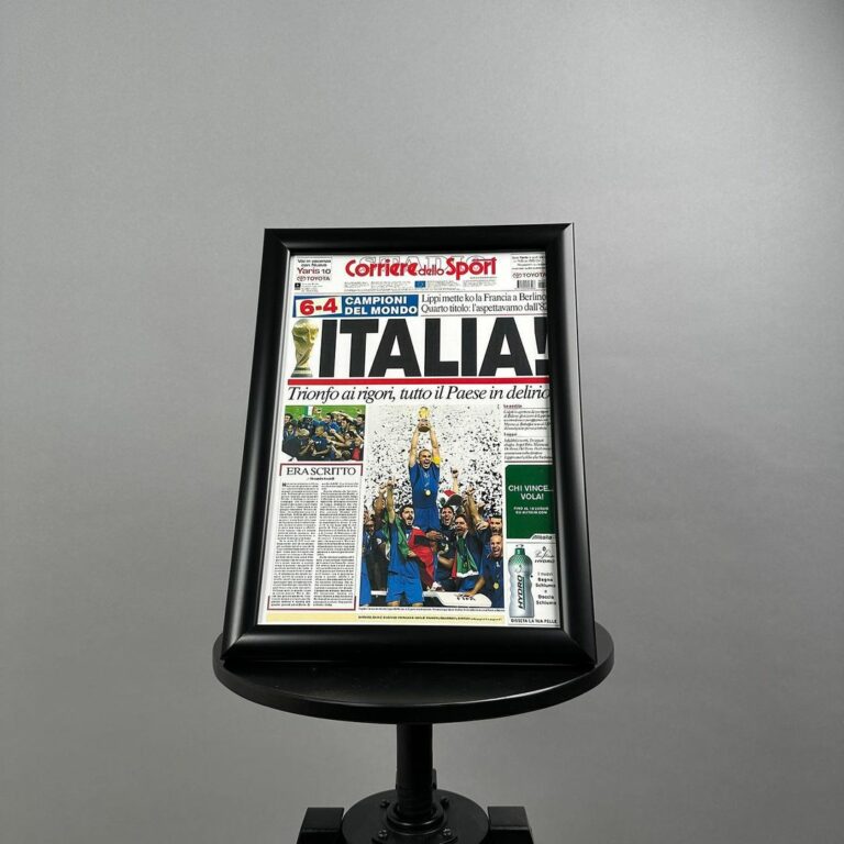 Correire and Dello ITALIA Magazine cover frame - Matador Design
